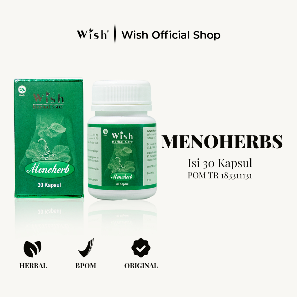 Jual Wish Menoherb Capsule – Suplemen Herbal Wanita Pre & Menopause by ...