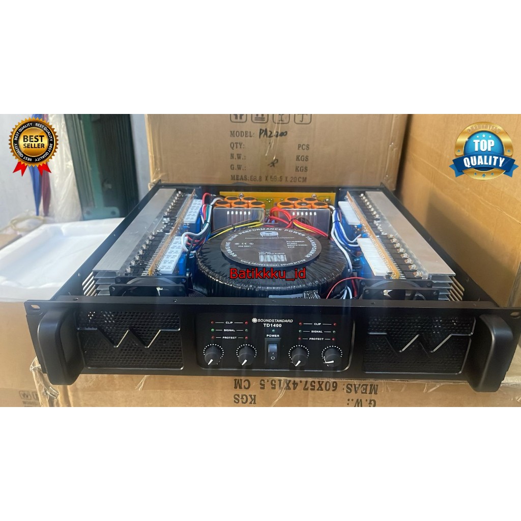 Jual Power SOUNDSTANDARD TD1400 TD 1400 4Ch 4 x 1200 Watt Class H | Shopee Indonesia