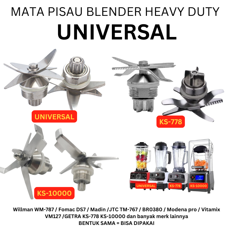 Jual Mata pisau blender heavy duty blade bisa untuk Getra KS-778 KS ...