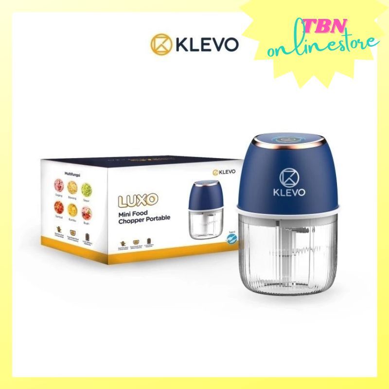 Jual Original KLEVO LUXO MINI Food Chopper Electric Blender Bumbu 3 ...