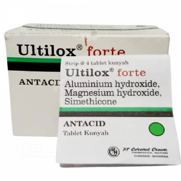 Jual ULTILOX FORTE STRIP ISI 4 TABLET, Mengurangi Gejala Kelebihan Asam ...