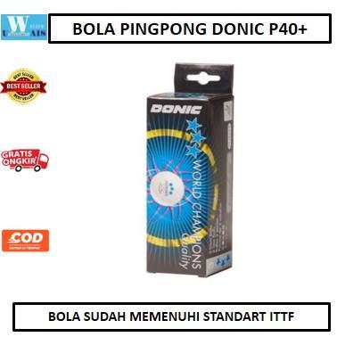 Jual Bola Pingpong Table Tennis Ball Donic Original P40+ Bintang 3 Standar Internasional Outdoor ...