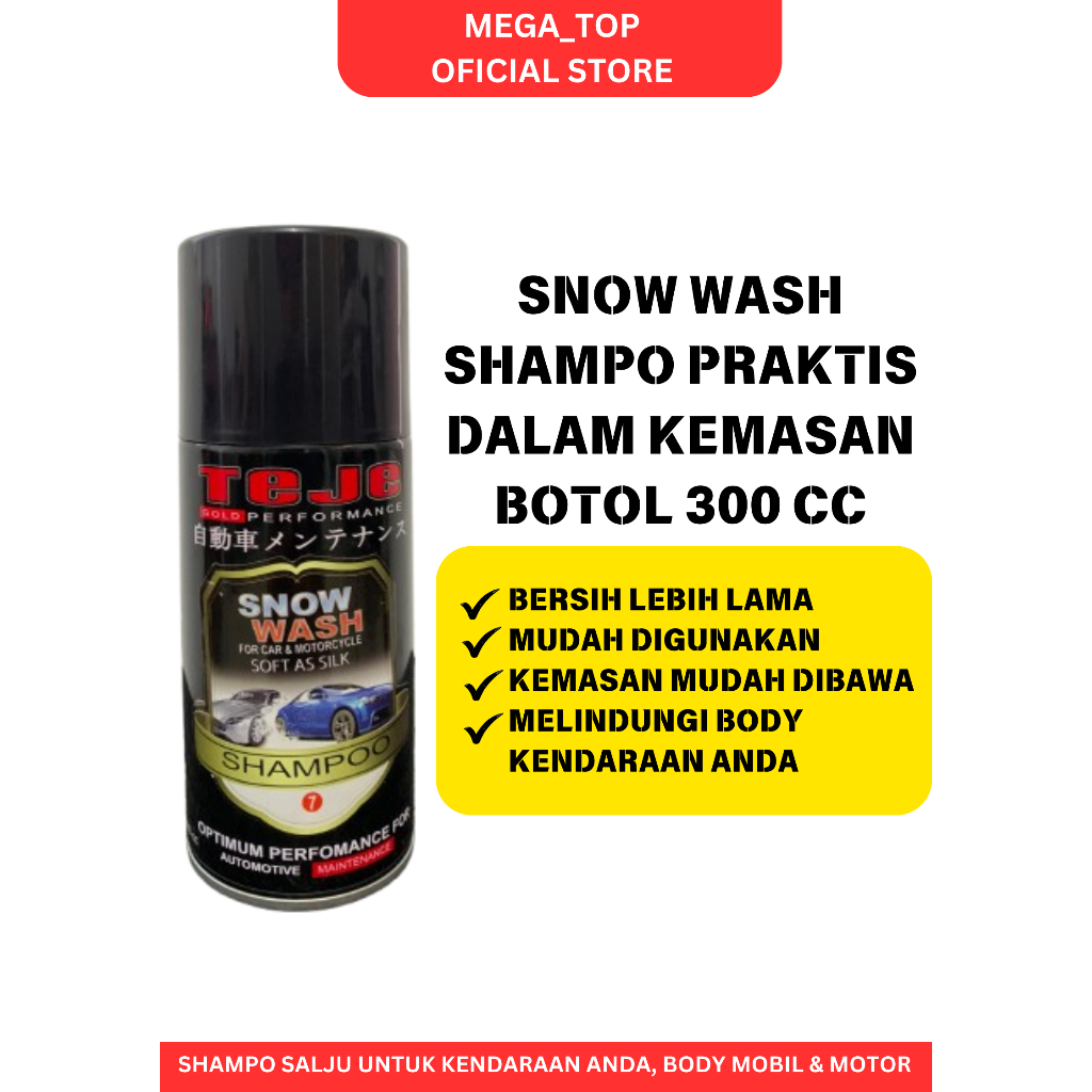 Jual TEJE Sampo Motor Mobil Snow Wash | Shopee Indonesia