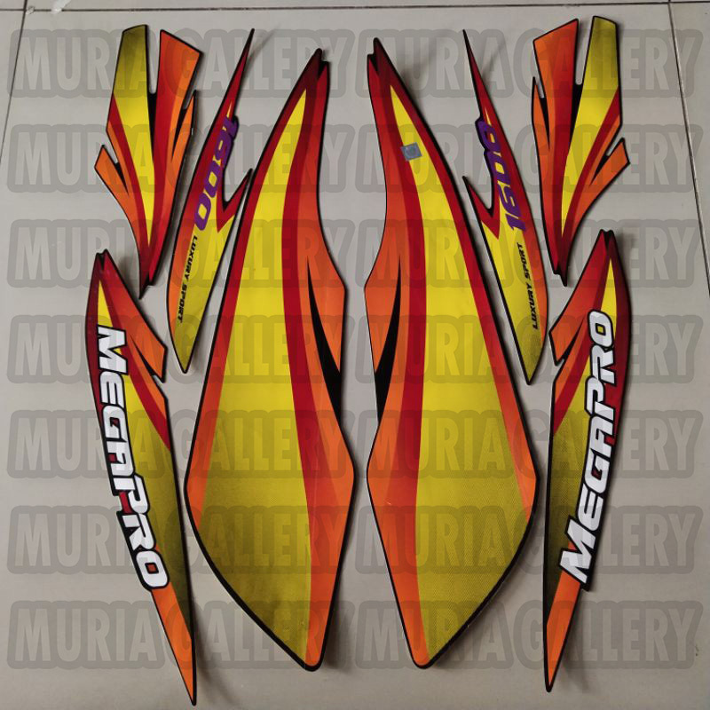Jual Striping stiker lis polet body Honda mega pro lama megapro hiu ...