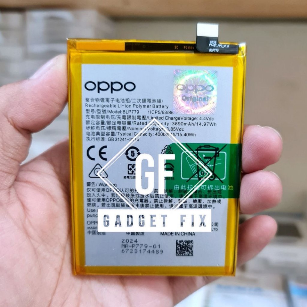 Jual Batre Baterai BLP779 Original HP Oppo Reno4 F SPH2209 Batrei Battery Tanam 4F | Shopee ...