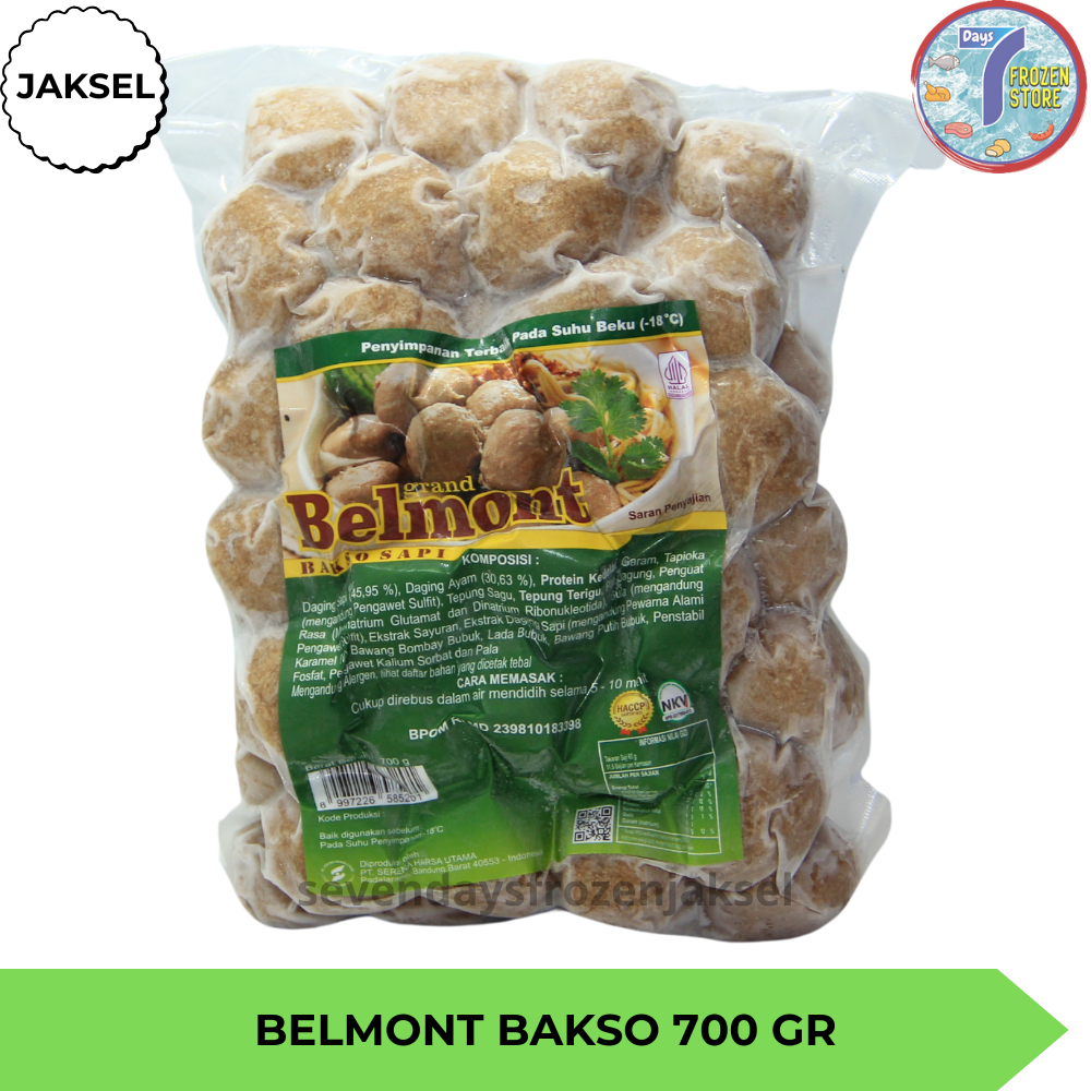 Jual Bakso Sapi Besar Belmont isi 50 kemasan 700 gr | Shopee Indonesia