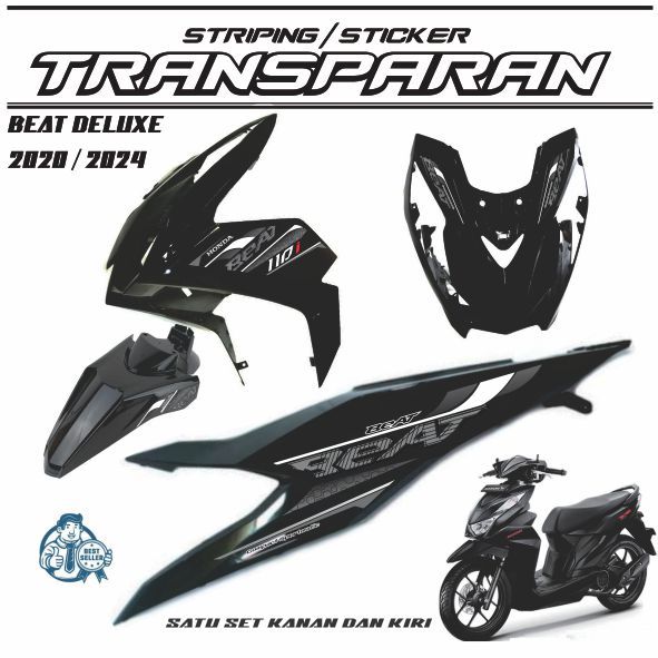 Jual STICKER STRIPING TRANSPARAN BEAT DELUXE CBS STREET VARIASI BARU ...