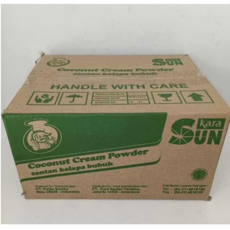 Jual Sun Kara Santan Kelapa Bubuk 20 gr 1 Dus Karton isi 60 saset ...
