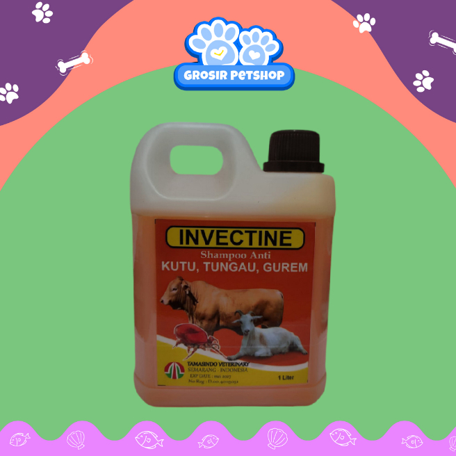 Jual Invectine 1Liter shampoo khusus sapi kambing domba anti kutu gurem ...