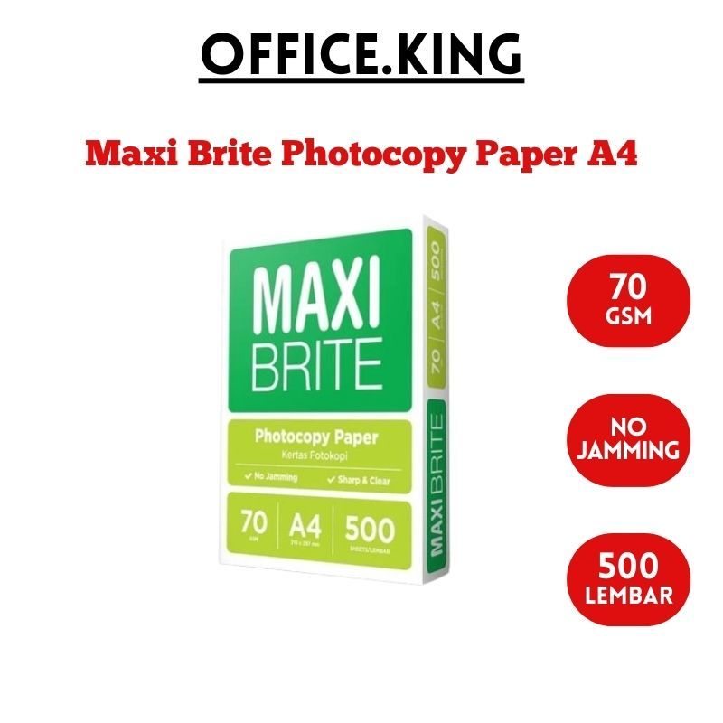 Jual Maxi Brite Paper Photocopy A4 70 GSM - HVS | Shopee Indonesia