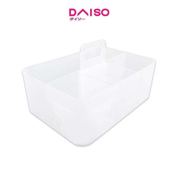 Jual Daiso Stackable storage box (with handle 5.98 in x 8.46 in x 4.92 ...