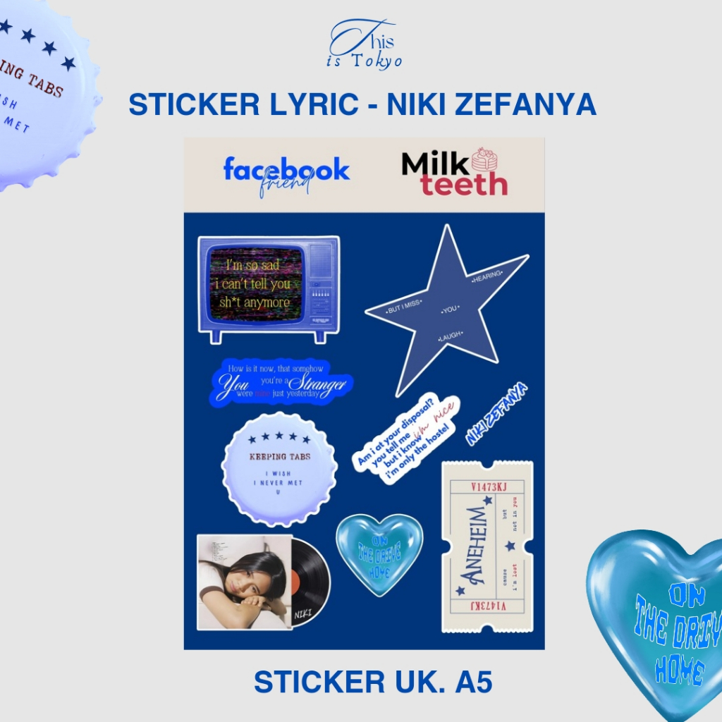 Jual STICKER LYRIC - NIKI ZEFANYA ALBUM NICHOLE A5 | Shopee Indonesia