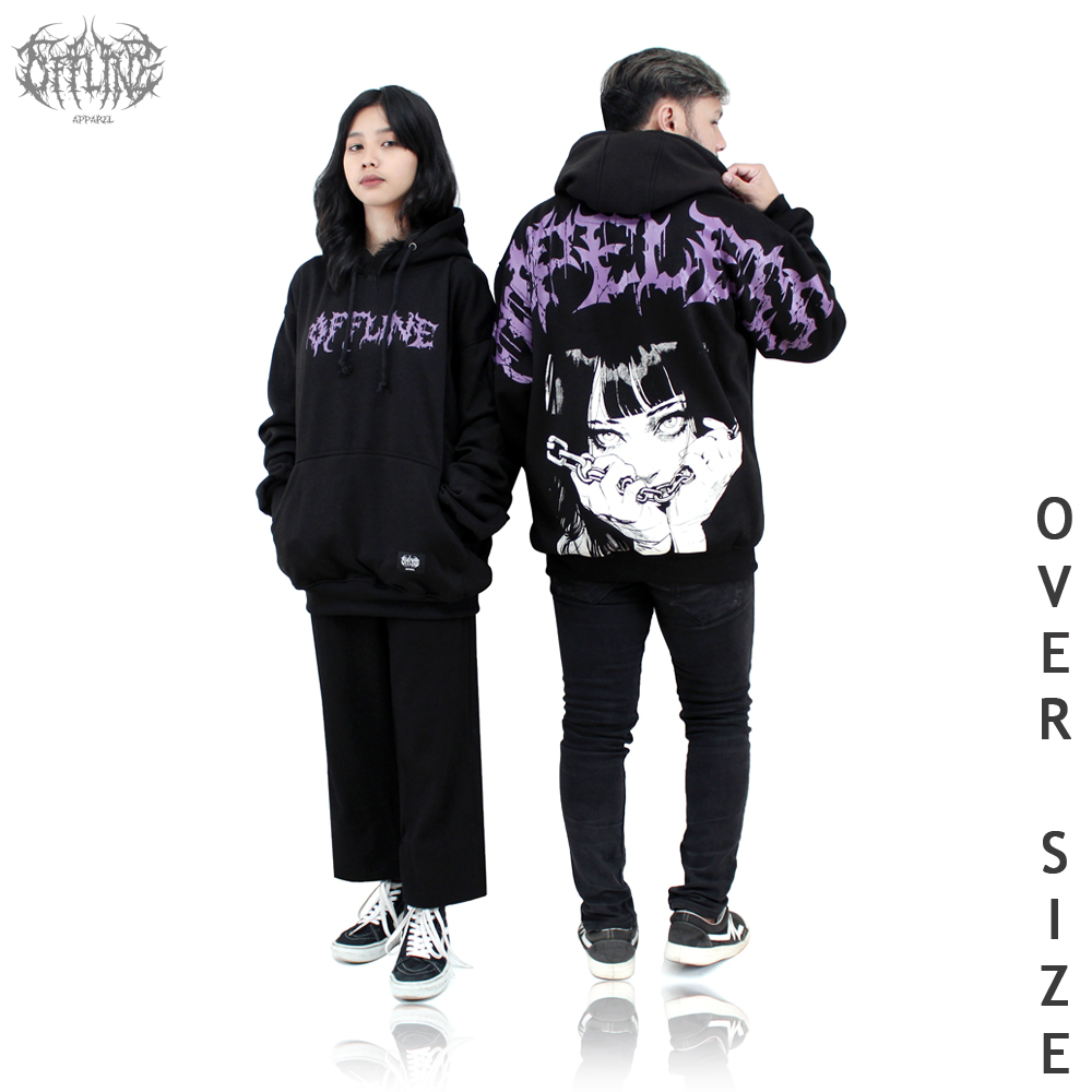 Jual Hoodie Jumper OVERSIZE HOPELESS / Hoodie Cowo Cewe Tebal Ori ...