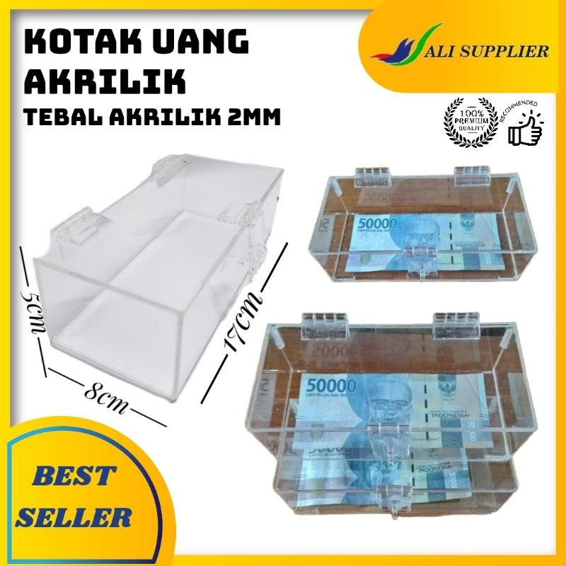 Jual KOTAK UANG AKRILIK / Box penyimpan uang / KOTAK AKRILIK / KOTAK ...