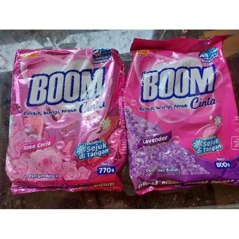 Jual Detergent Bubuk Boom 800gr Lavender dan Rose Ceria | Shopee Indonesia