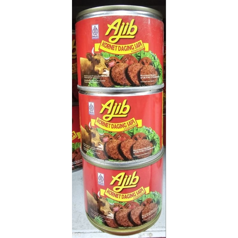 Jual Ajib Cornet Beef Combinasi 200g - 1 Kaleng | Shopee Indonesia
