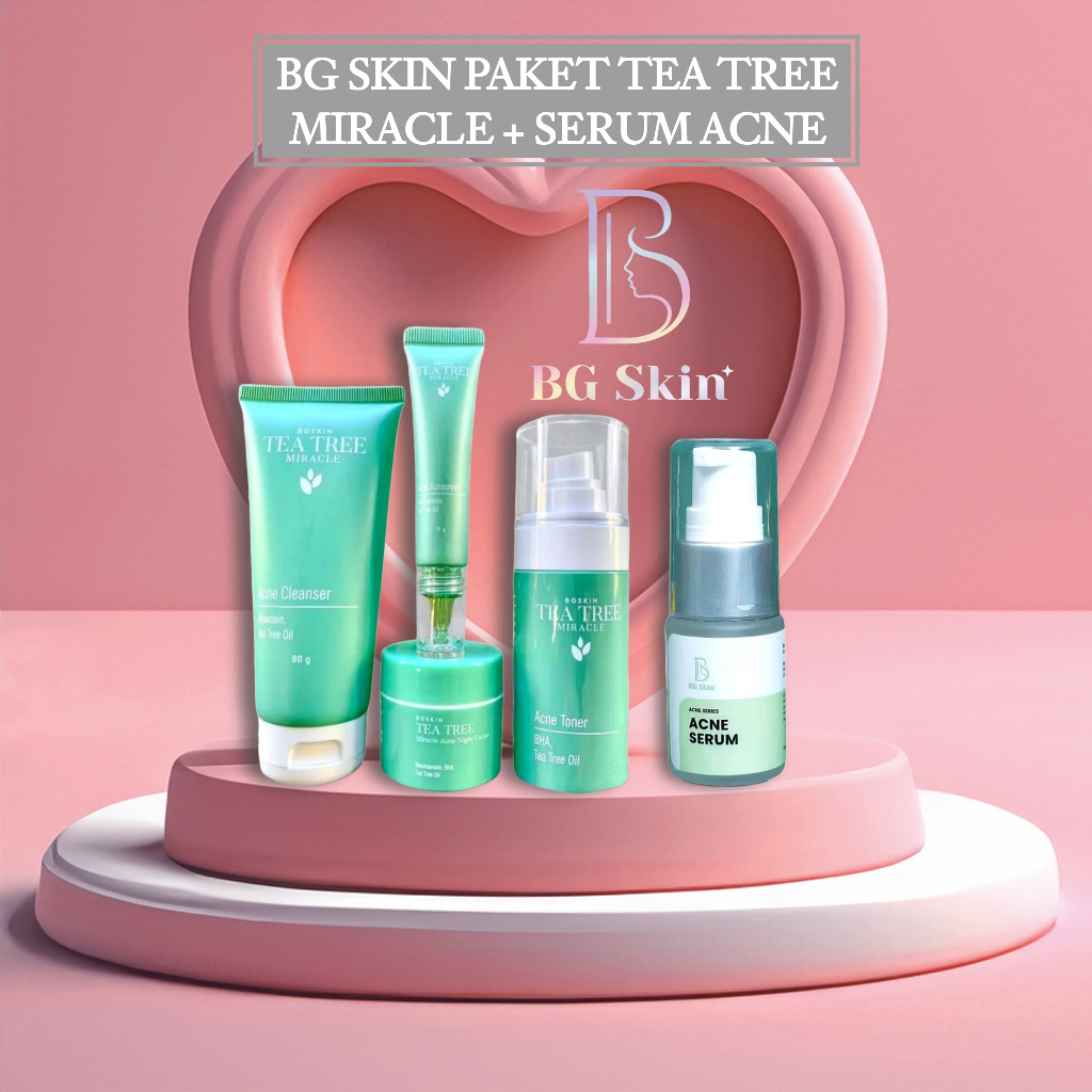 Jual BG SKIN Pket Tea Tree Miracle Plus Serum Acne | Shopee Indonesia