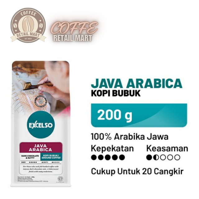Jual Excelso Kopi Java Arabica Bubuk 200G | Shopee Indonesia