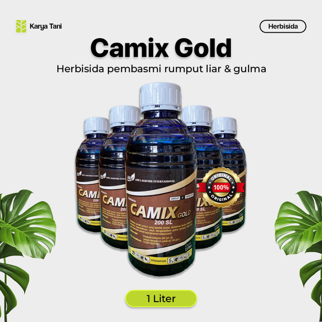 Jual CAMIX GOLD HERBISIDA 200SL PEMBASMI RUMPUT DAN GULMA 1 LITER | Shopee Indonesia