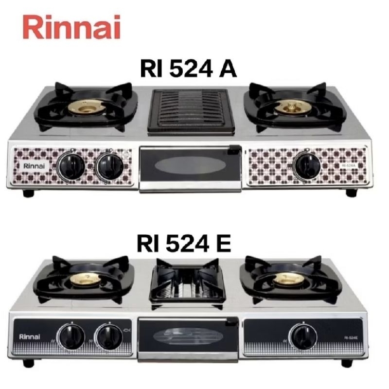Jual Kompor Gas Rinnai Tiga Tungku RI 524 E/RI 524 A | Shopee Indonesia
