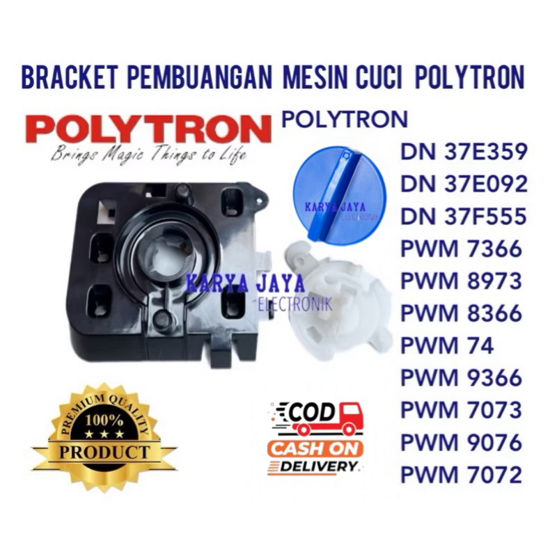 Jual 1 SET BRACKET DAN SELECTOR + KNOP BIRU MESIN CUCI POLYTRON 2 ...