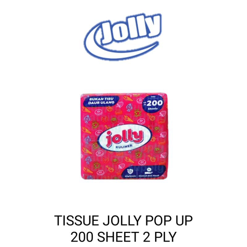 Jual Tissue Jolly facial pop up 200 sheet 2 ply | Shopee Indonesia