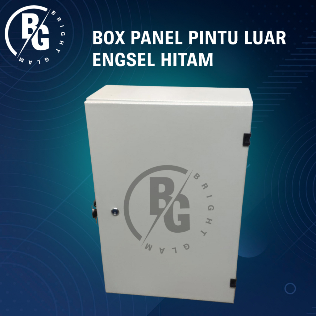 Jual BOX PANEL INDOOR PLAT STANDAR 1MM PINTU LUAR ENGSEL HITAM CAT ...