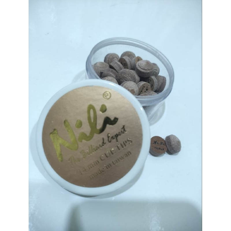 Jual CUE TIP NILI THE BILLIARD EXPERT BROWN 14MM | Shopee Indonesia