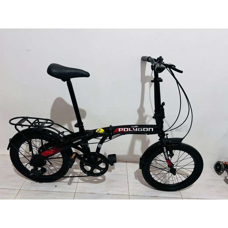 Jual sepeda lipat ring 16 repaint polygon | Shopee Indonesia
