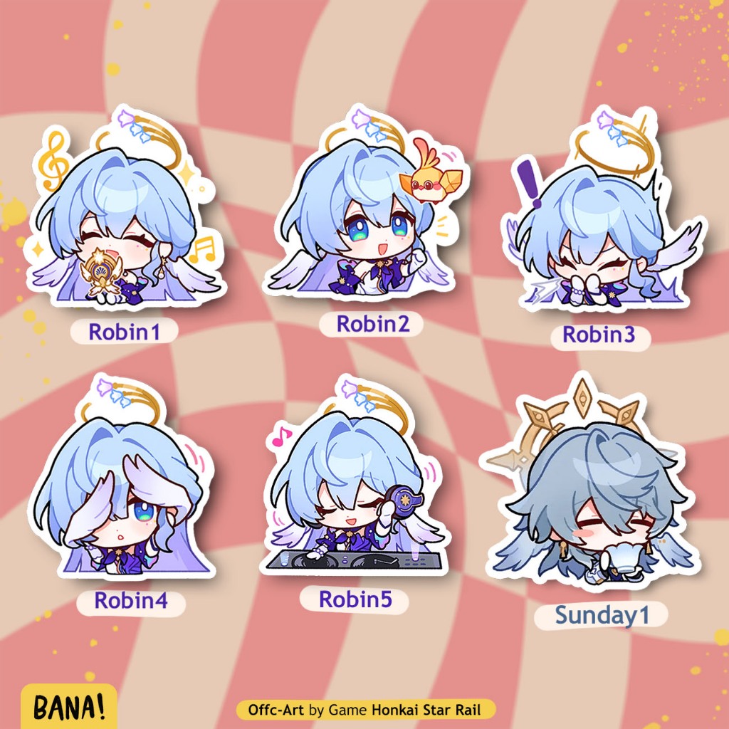 Jual Stiker Honkai Star Rail ROBIN Bijian Stiker Anime PREMIUM | BANA ...