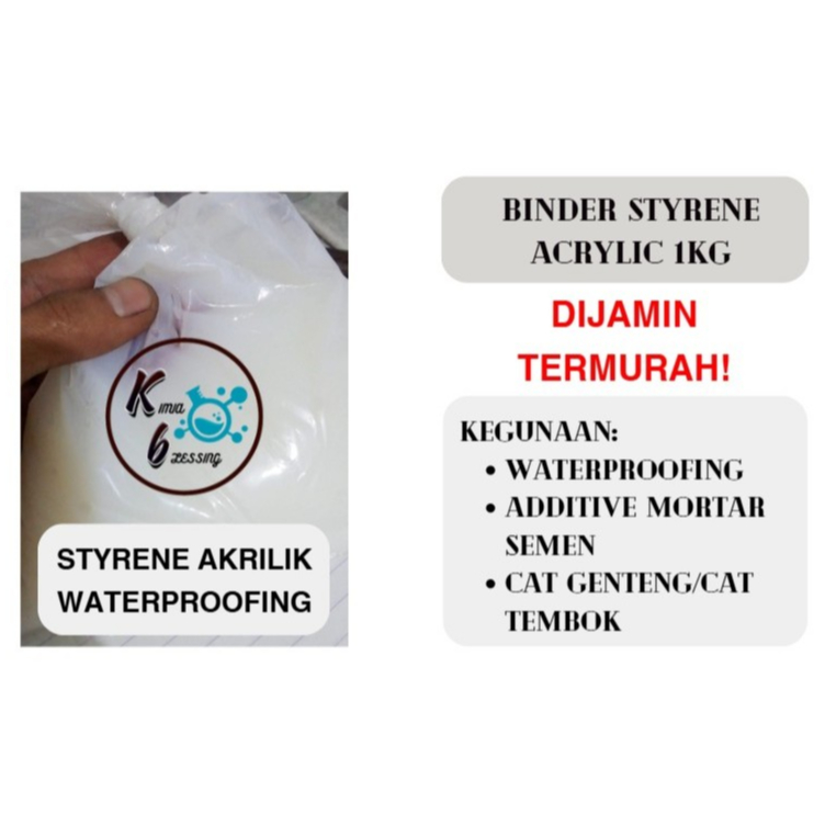 Jual STYRENE AKRILIK WATERPROOFING SOLID 50 (1KG) / LEM STYRENE AKRILIK ...
