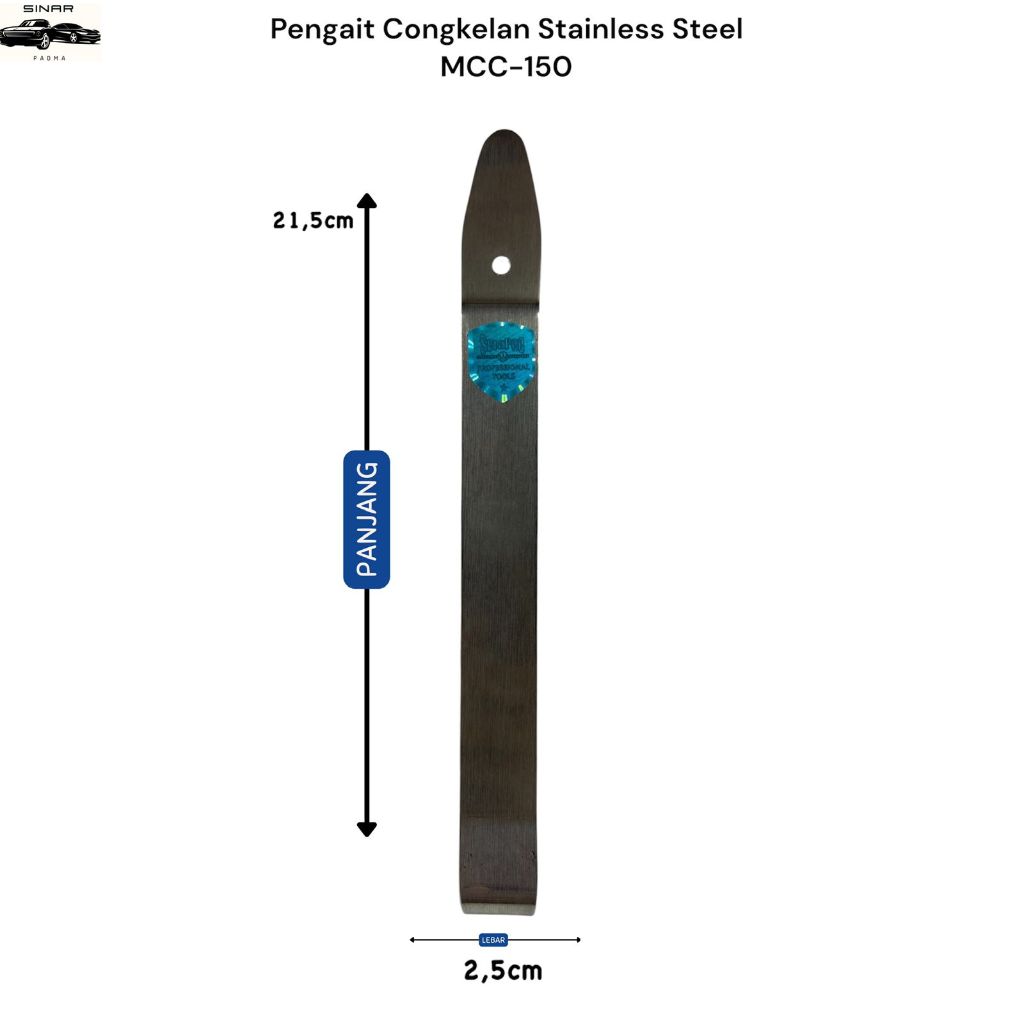 Jual Congkelan / Pencongkel Stainless Steel MCC-150 Alat Pasang Sticker ...