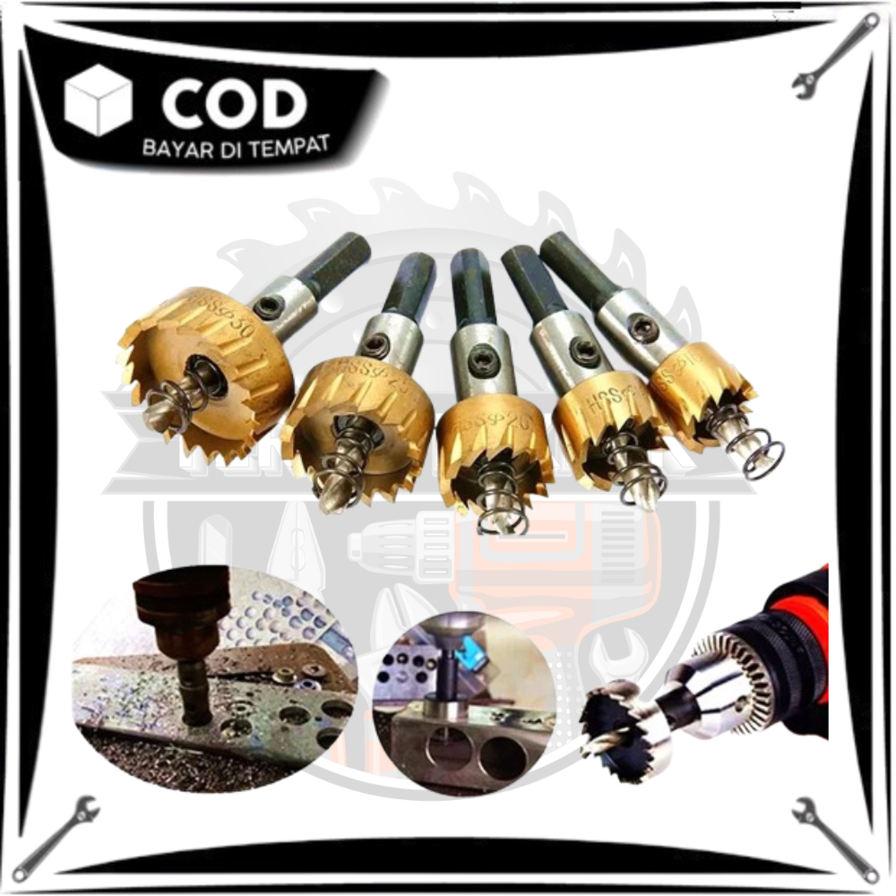 Jual Mata Bor Bulat untuk Lubang Besar Hole Saw Mata Bor Carbide Besi ...