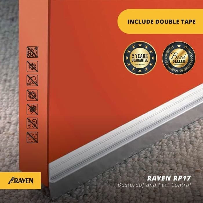 Jual RAVEN Door Bottom Seal RP17 3000mm – Penutup Celah Bawah Pintu ...