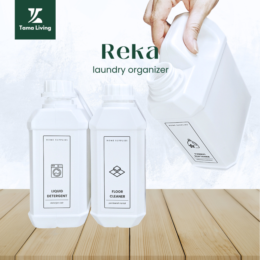 Jual TAMA LIVING Reka White Botol Refill Deterjen Laundry Organizer ...