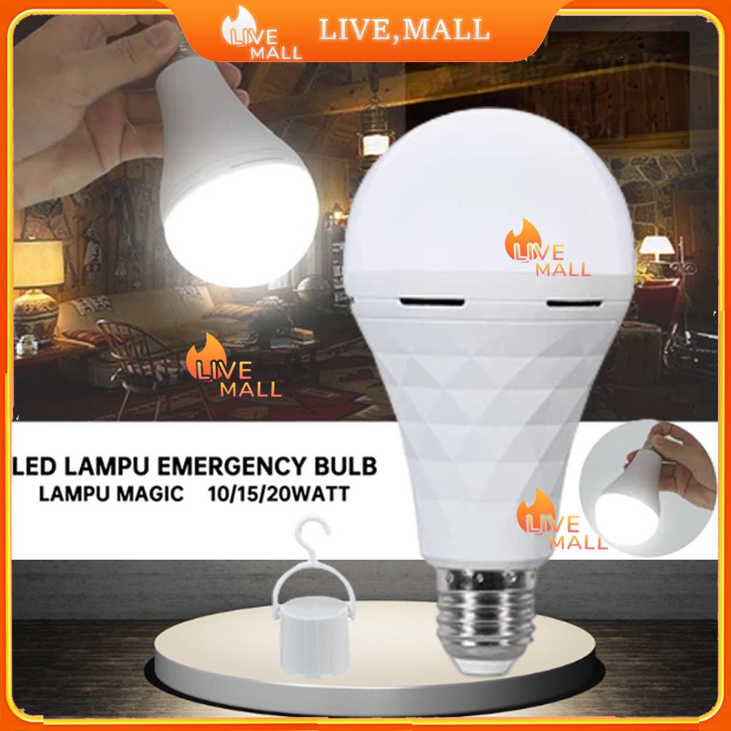 Jual Lampu Darurat ABulb 10W-30W / Lampu LED Emergency Magic / Lamp Pasar Malam | Shopee Indonesia