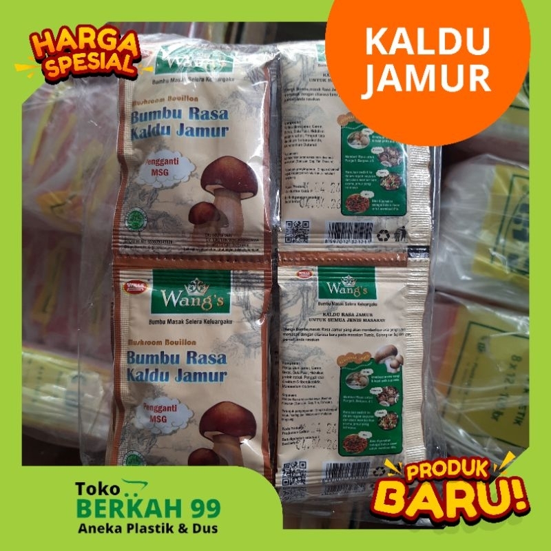 Jual kaldu jamur 6 gram wangs bumbu rasa isi 12 sachet | Shopee Indonesia