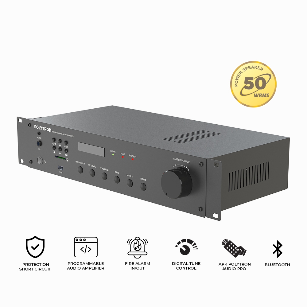 Jual Amplifier Polytron Bel Otomatis Tipe PAB AA50 | Polytron PAB-AA50 ...
