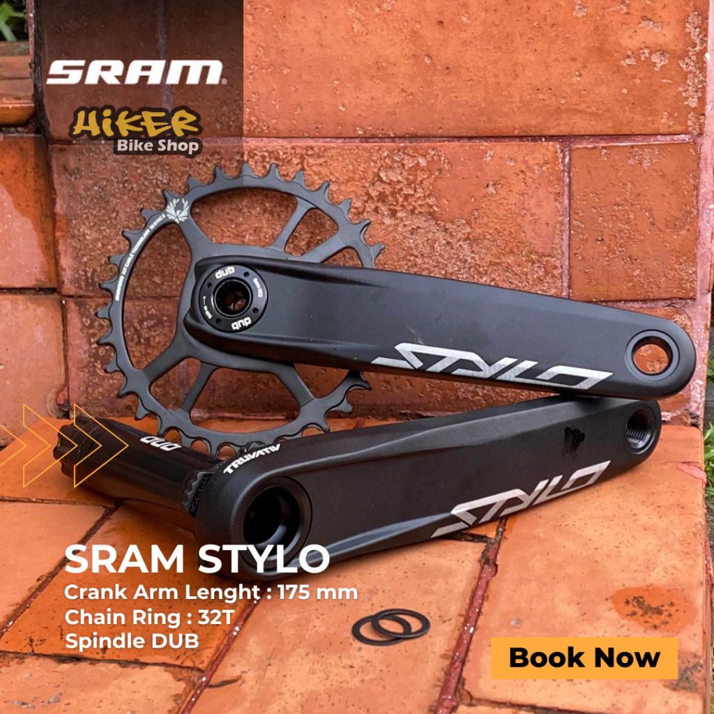 Jual Crank DUB Single Chainring 32T MTB Road SRAM Truvativ STYLO Untuk ...