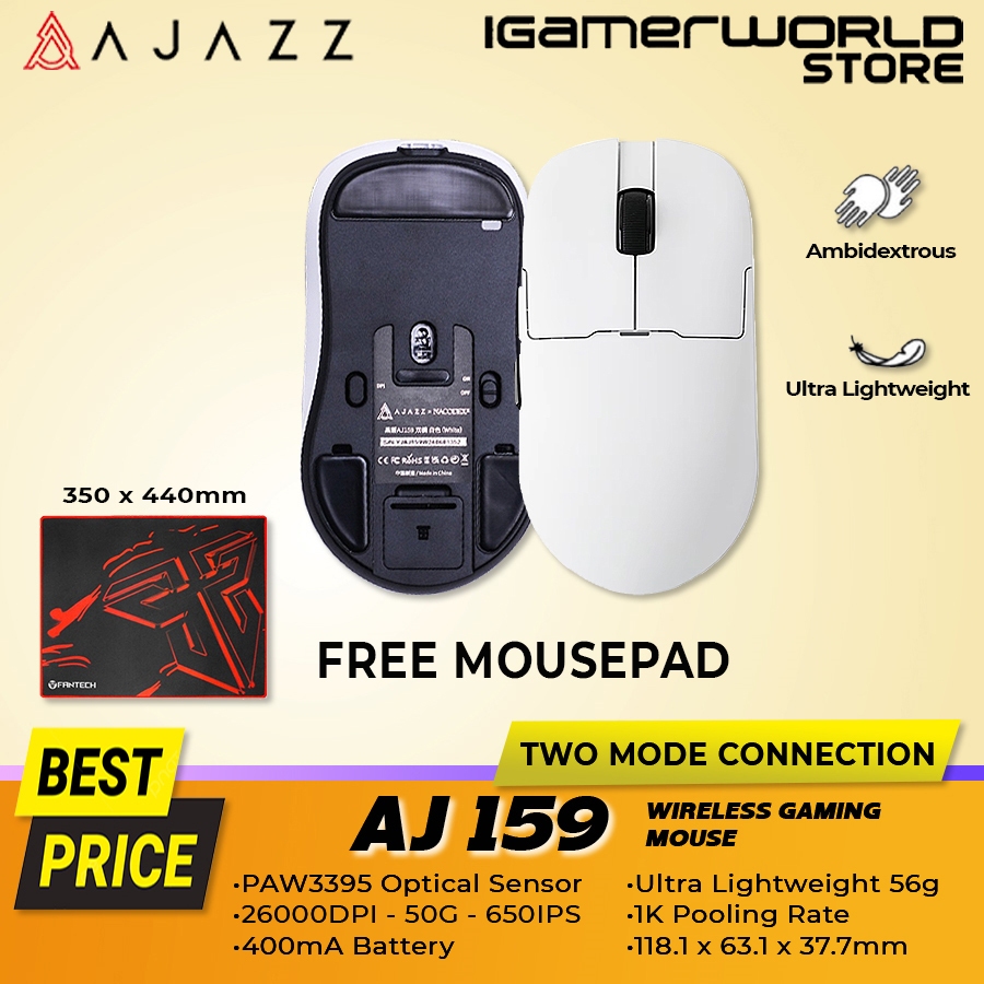 Jual Ajazz AJ159 Dual Mode Wireless Gaming Mouse | Shopee Indonesia
