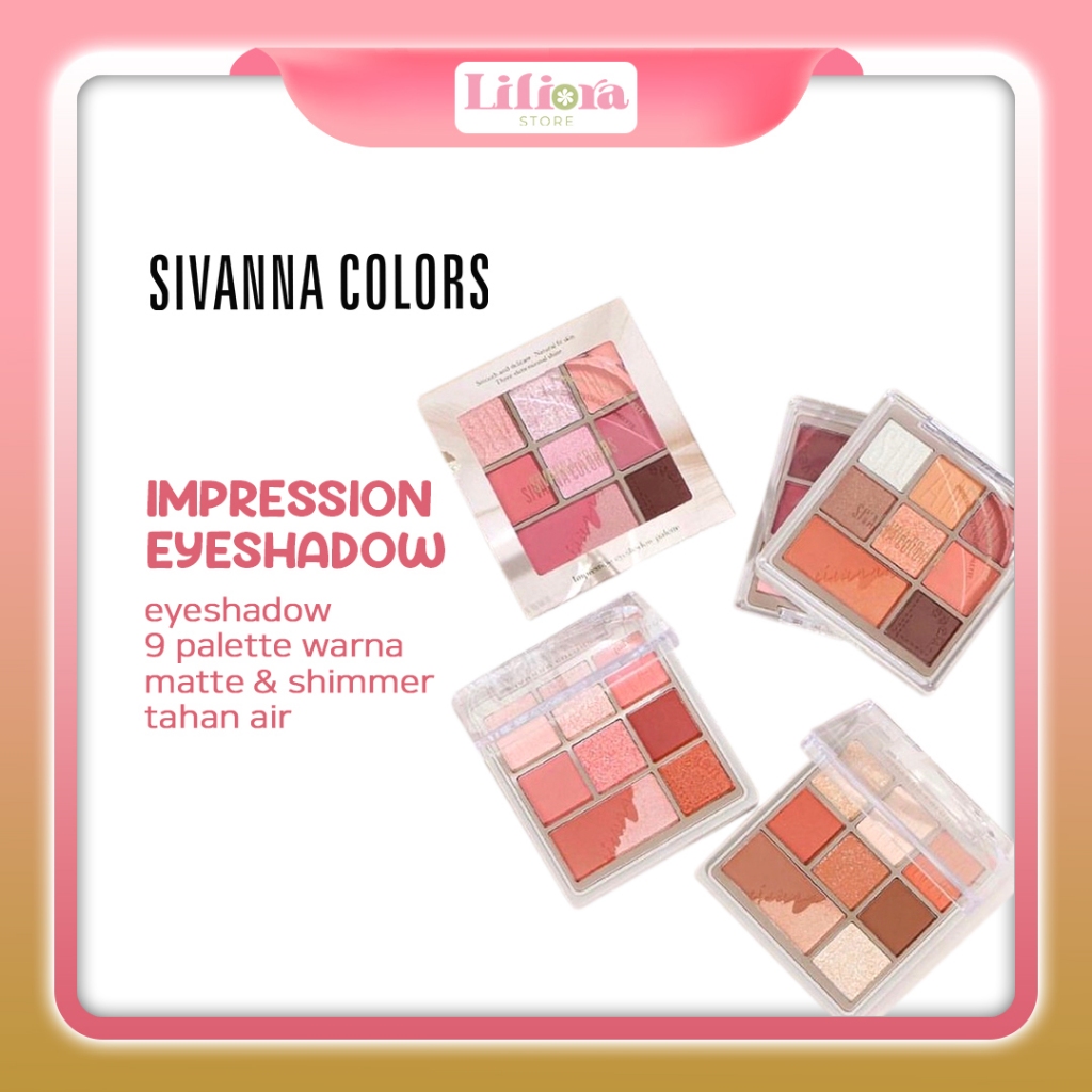 Jual SIVANNA COLORS IMPRESSION EYESHADOW PALETTE | Shopee Indonesia