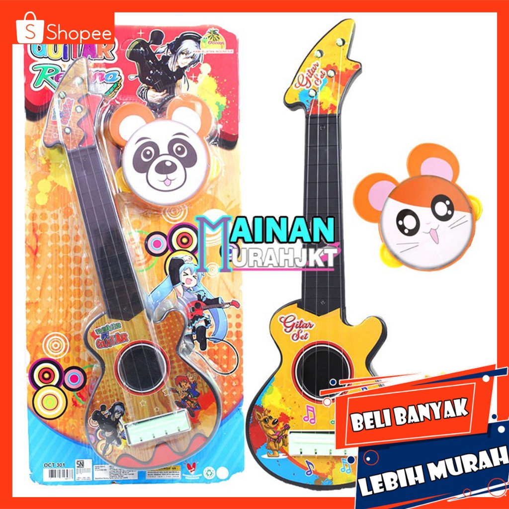 Jual MAINAN ANAK MURAH OCT301 REBANA DAN GITAR BESAR MAINAN ALAT MUSIK ...