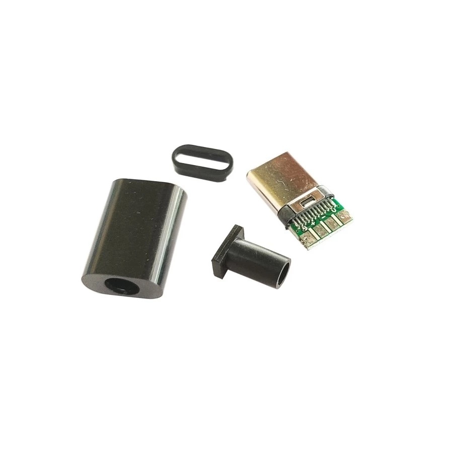 Jual Kepala Konektor USB Type-C Male 4 pin Model Colok dengan Cover ...
