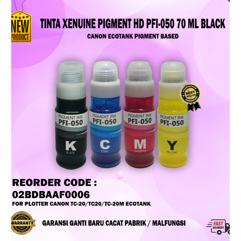 Jual Tinta PFI 050 BUAT PLOTTER CANON TC-20 20M | Shopee Indonesia