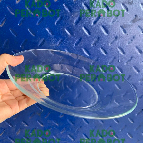 Jual Piring Kaca Polos - Piring Jumbo Kaca Beling Estetik - Piring ...