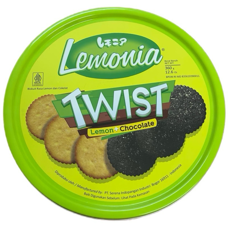 Jual Biskuit Lemonia Twist rasa Lemon dan Cokelat 360gr | Shopee Indonesia