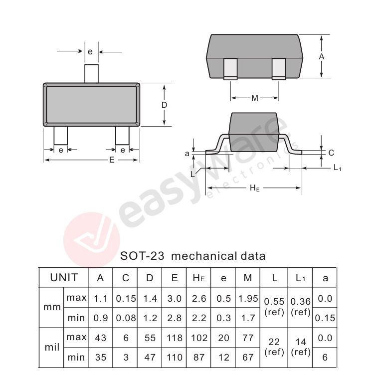 Jual 10x MOSFET AO3400 A09T SOT-23 30V 5.8A Transistor Mosfet AO 3400 ...