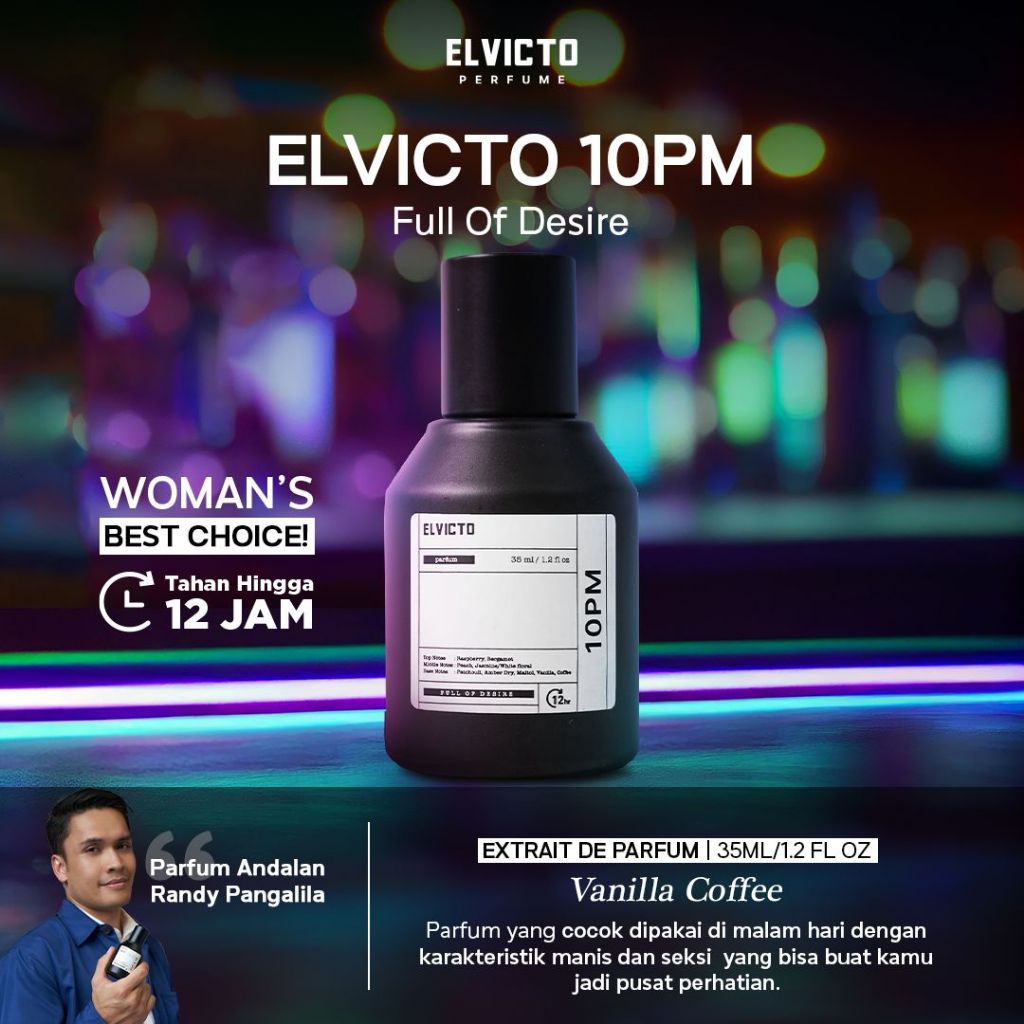 Jual ELVICTO 10PM PARFUM 35ML | Shopee Indonesia