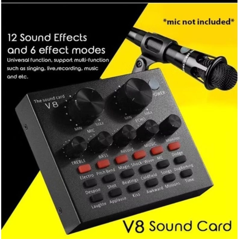 Jual Sound Card Live V8 Bluetooth | Shopee Indonesia