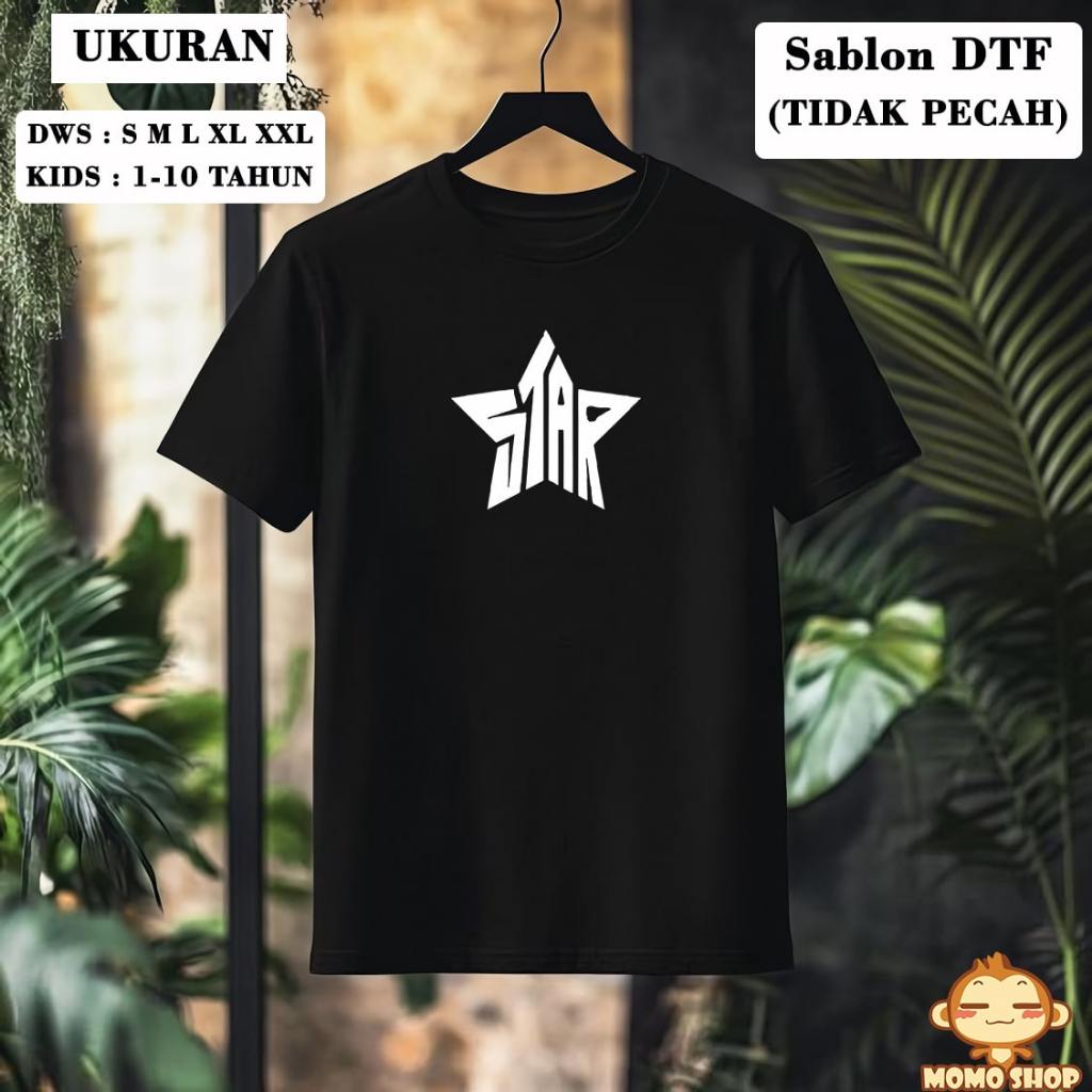 Jual C03582 KAOS DISTRO STAR / T-SHIRT STAR / T-SHIRT TREND / SABLON ...
